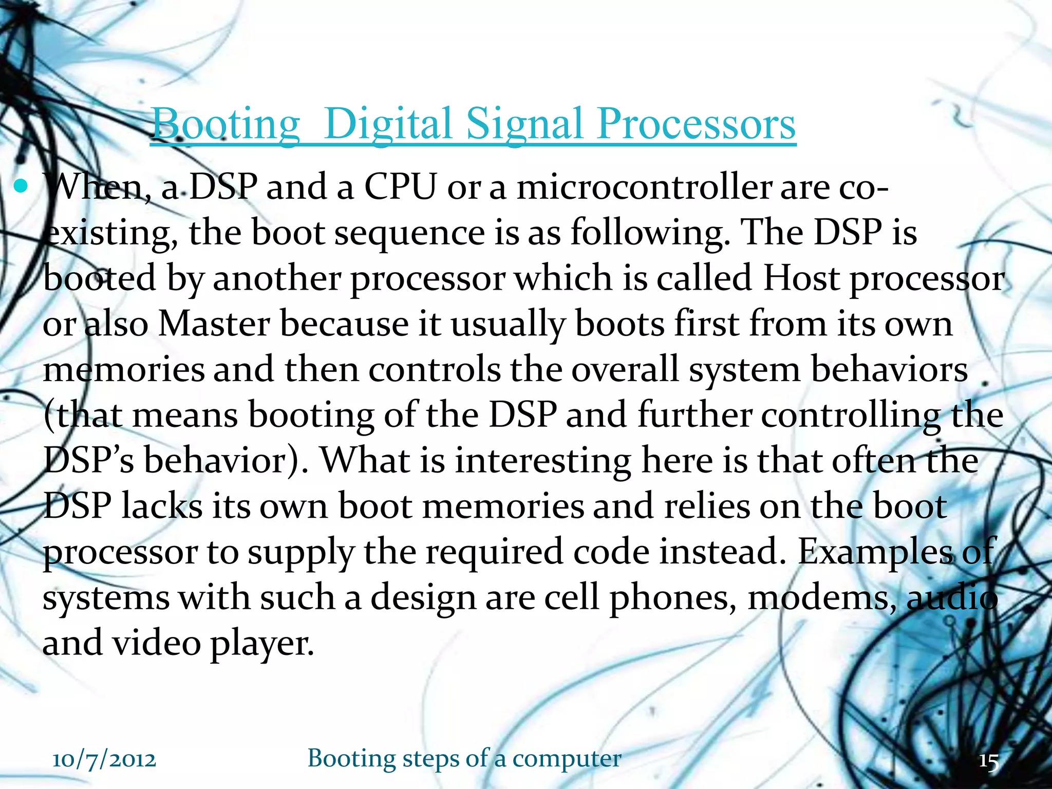 booting steps of a computer | PPTX