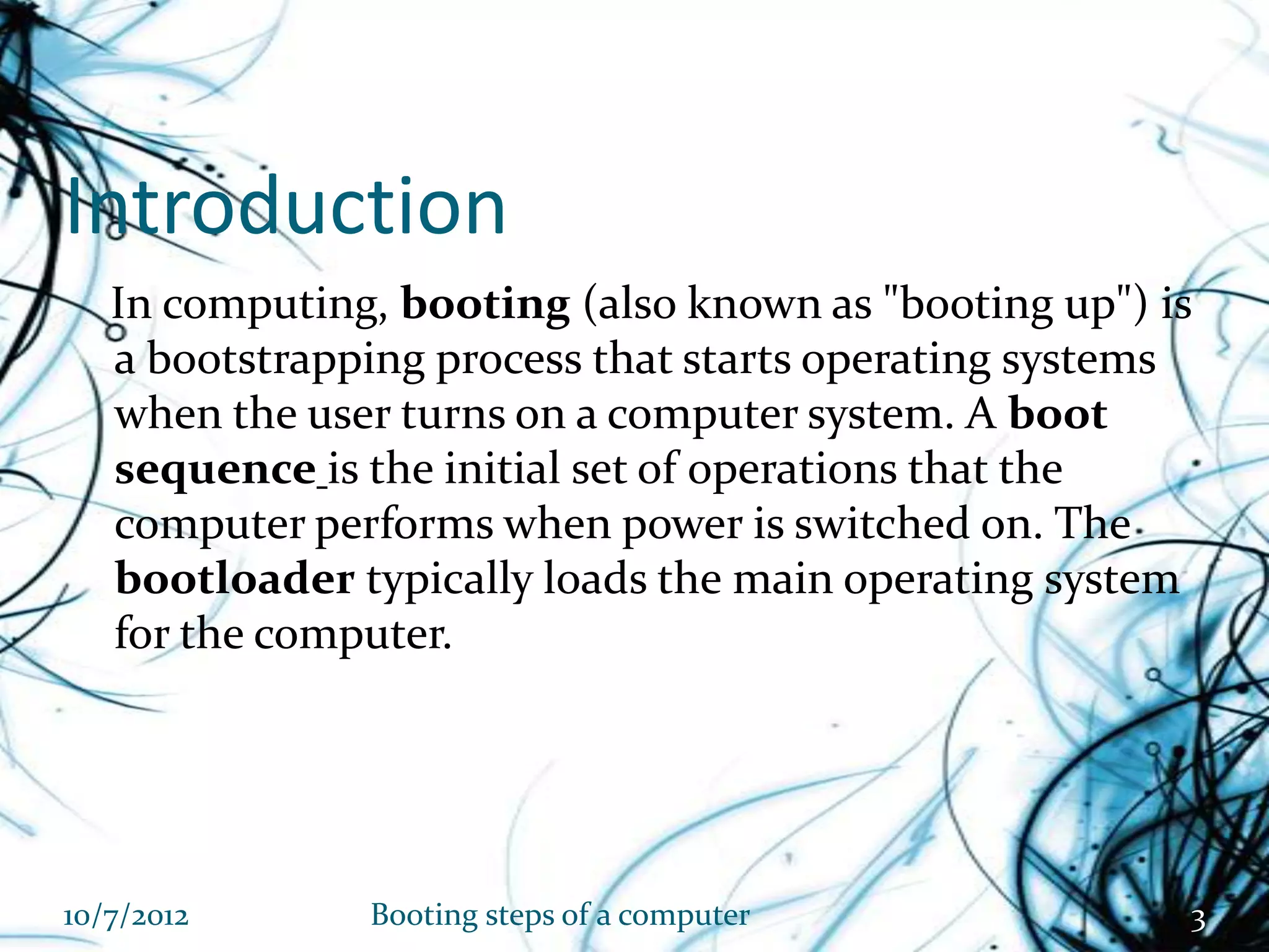 booting steps of a computer | PPT | Free Download