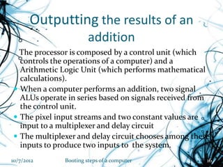booting steps of a computer | PPTX