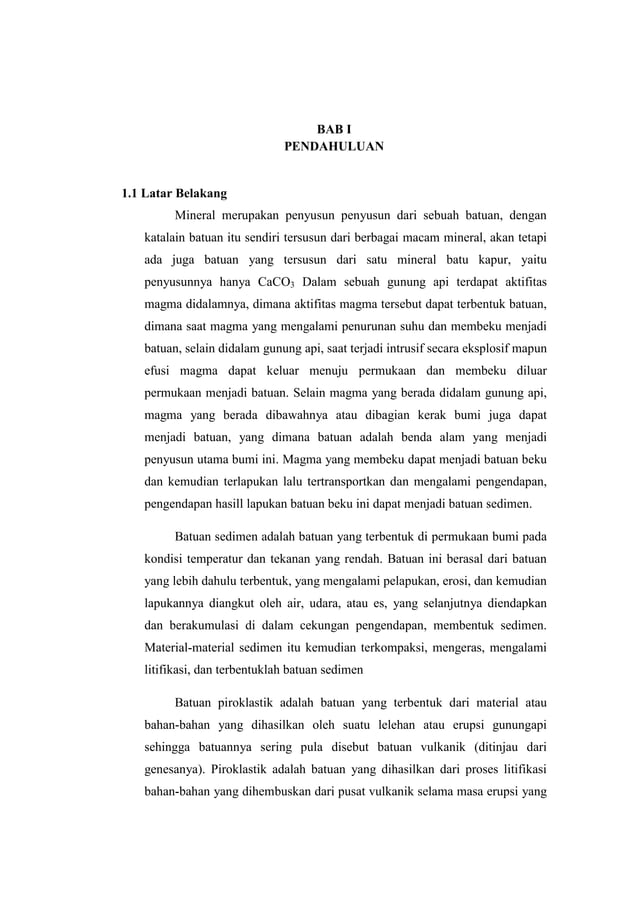 Batuan Piroklastik dan Jenis-Jenisnya | PDF