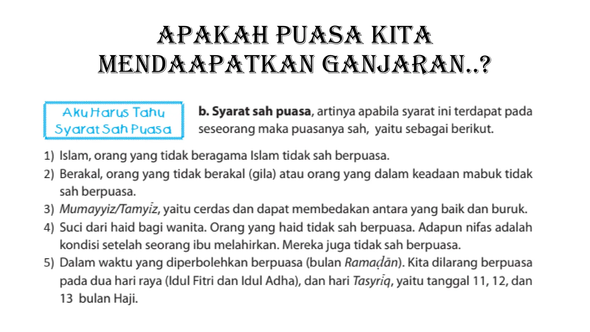 BAB PUASA syarat sah, syarat wajib .pptx