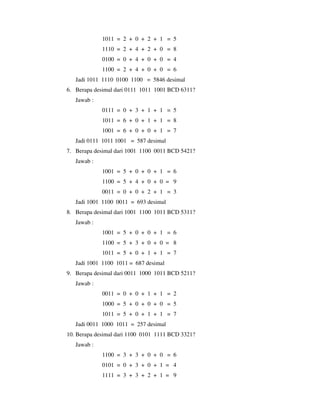 Bab sistem kode bilangan biner | PDF