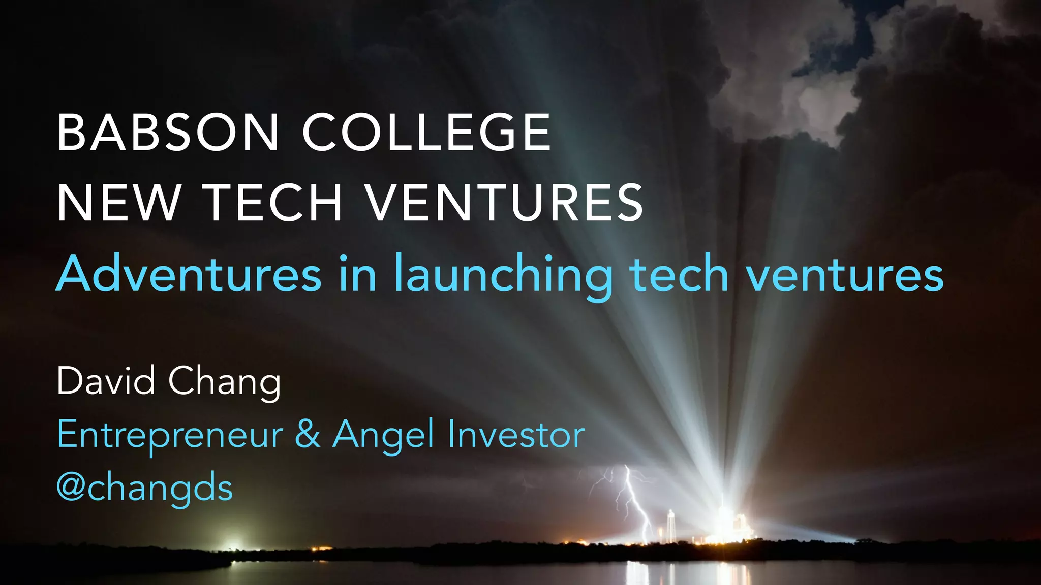 Babson College - New Tech Ventures Class - Sept 2018 | PDF | Business ...