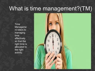 time managment | PPT