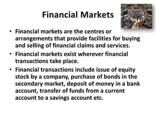 structure of financial system | PPTX