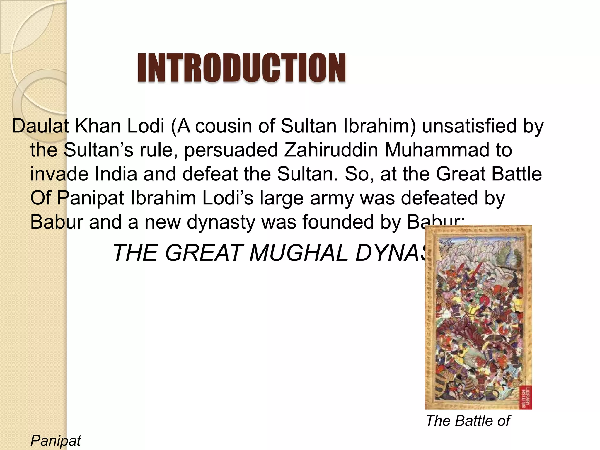 Mughal Emperor Babur | PPTX