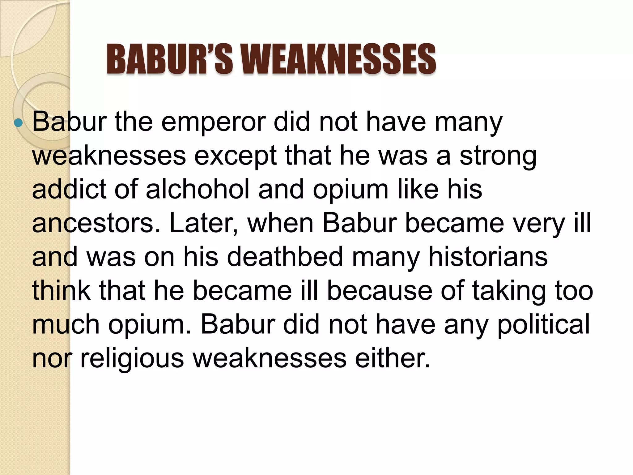 Mughal Emperor Babur | PPTX