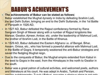 Mughal Emperor Babur | PPTX