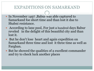 Babur as a commander | PPTX