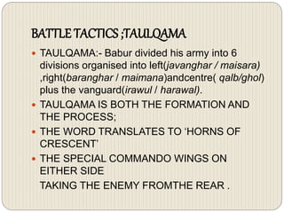 BABUR’S WARFARE.pptx