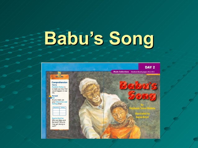 Babus song vocabulary | PPT