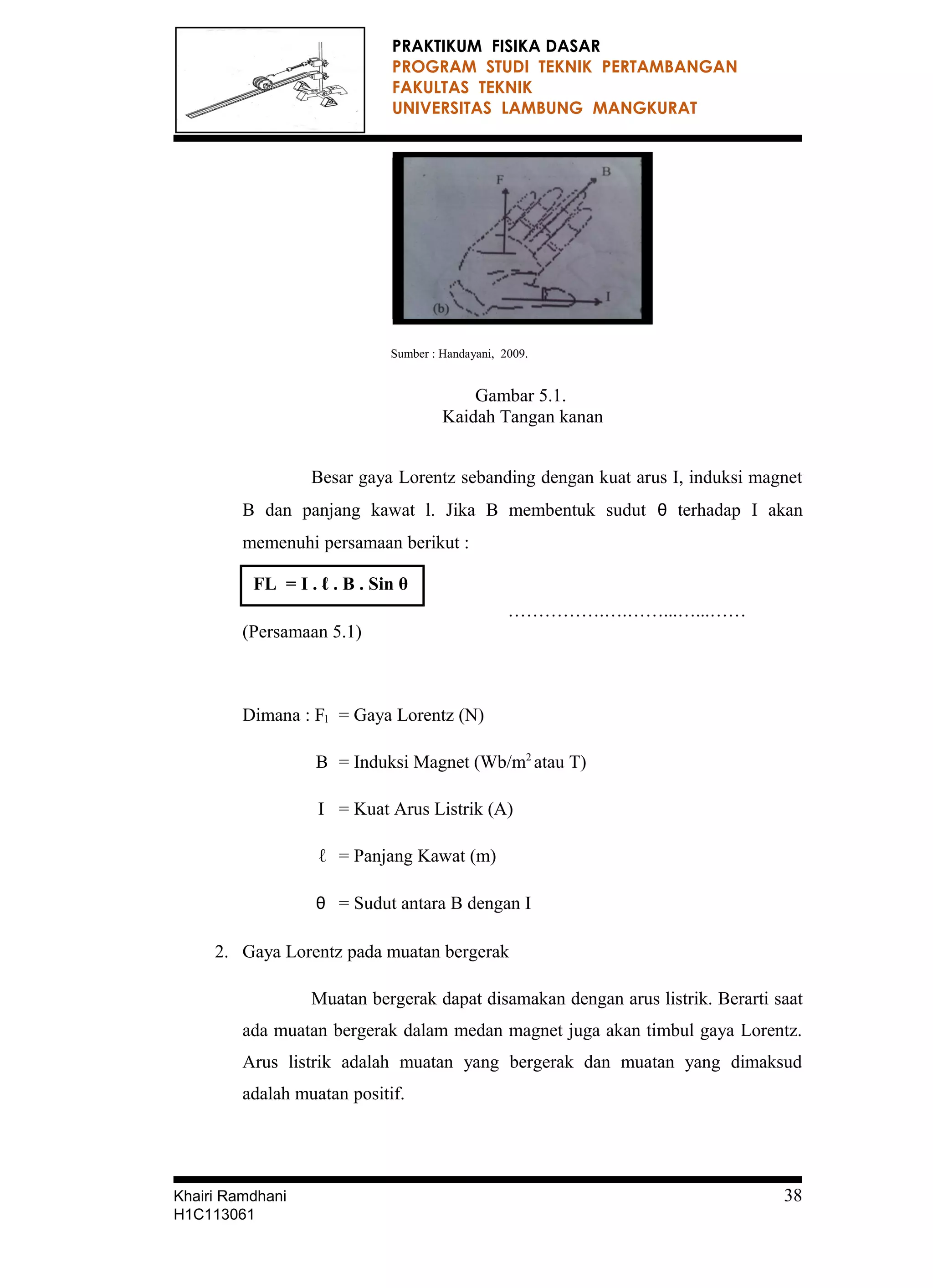 BAB V GAYA LORENTZ | DOC