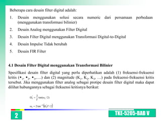 Bab v discrete time filter | PPSX