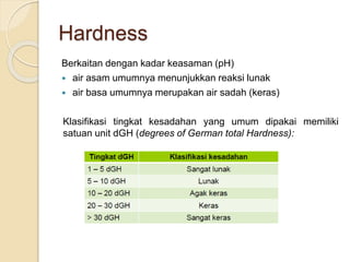 baku mutu air dan parameter kualitas air | PPTX