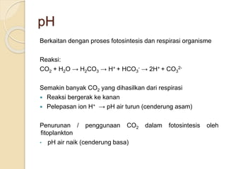 baku mutu air dan parameter kualitas air | PPTX