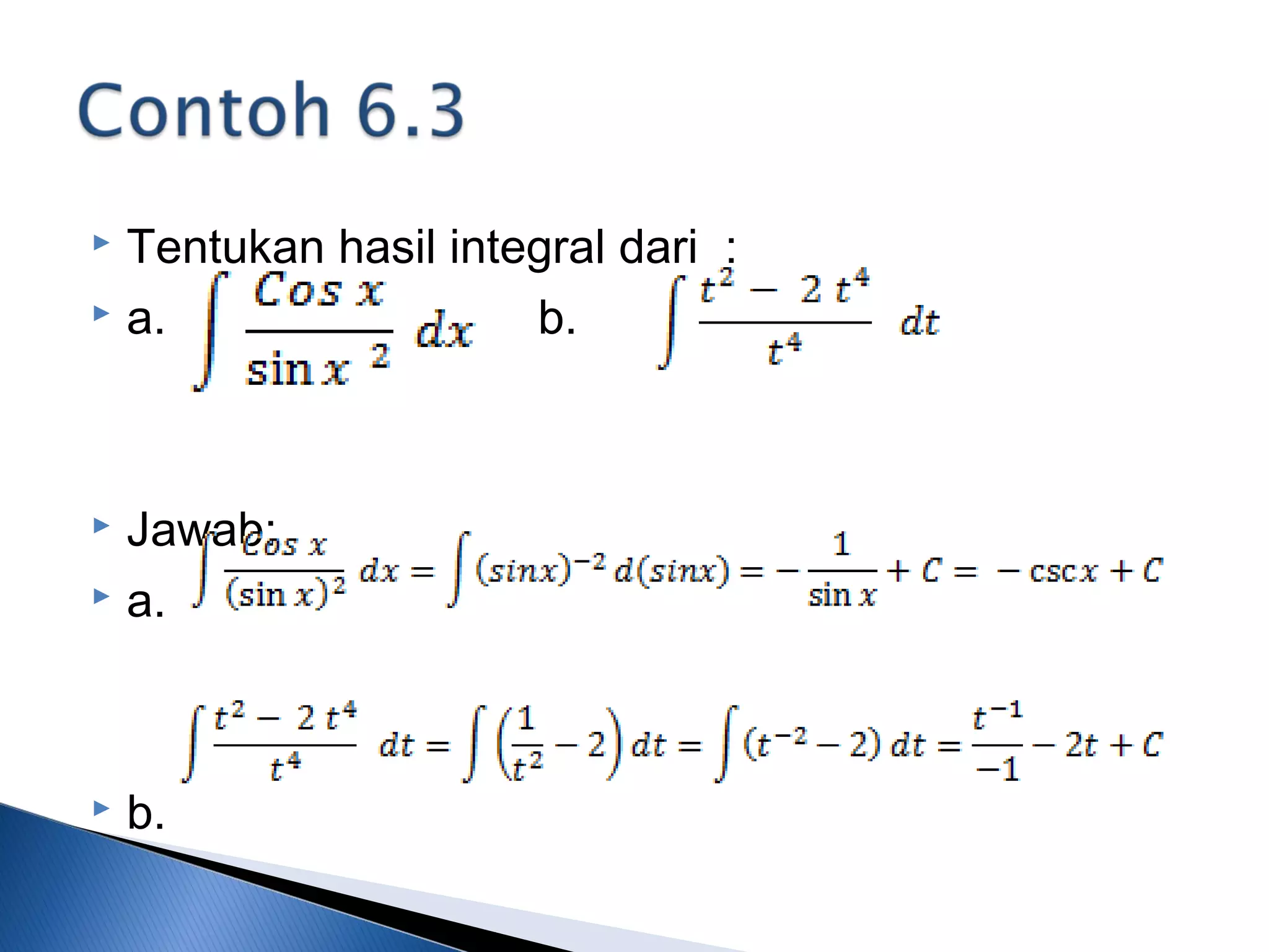 Bab 6. Integral ( Kalkulus 1 ) | PPS