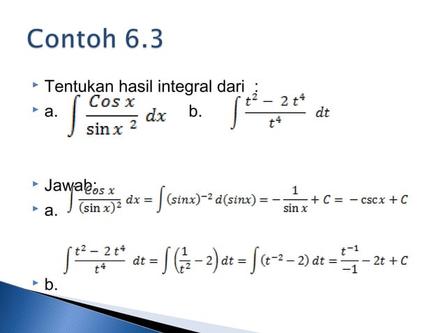 Bab 6. Integral ( Kalkulus 1 ) | PPS