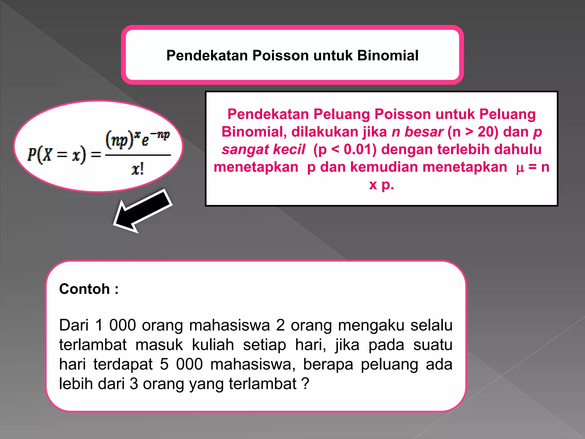 Bab vi binomial poisson | PPTX