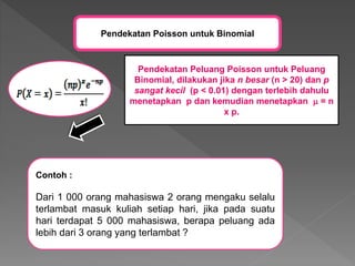 Bab vi binomial poisson | PPTX