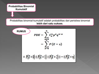 Bab vi binomial poisson | PPTX