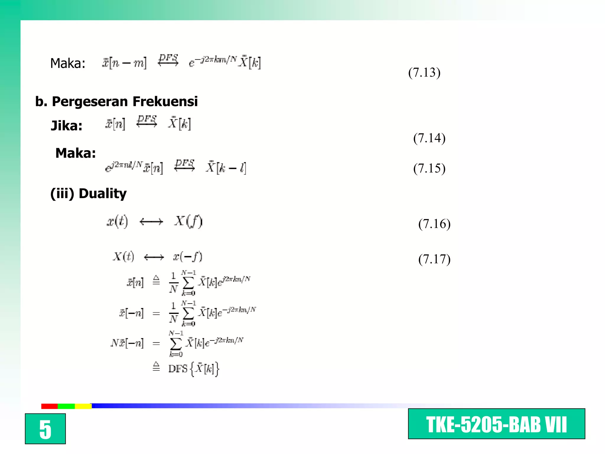 Bab vii discrete fourier transform | PPT Bab vii discrete fourier transform | PPT