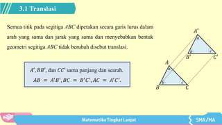 TRANFORMASI GEOMETRI MATEMATIKA KELAS XI | PPTX
