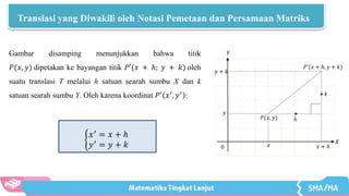 TRANFORMASI GEOMETRI MATEMATIKA KELAS XI | PPTX