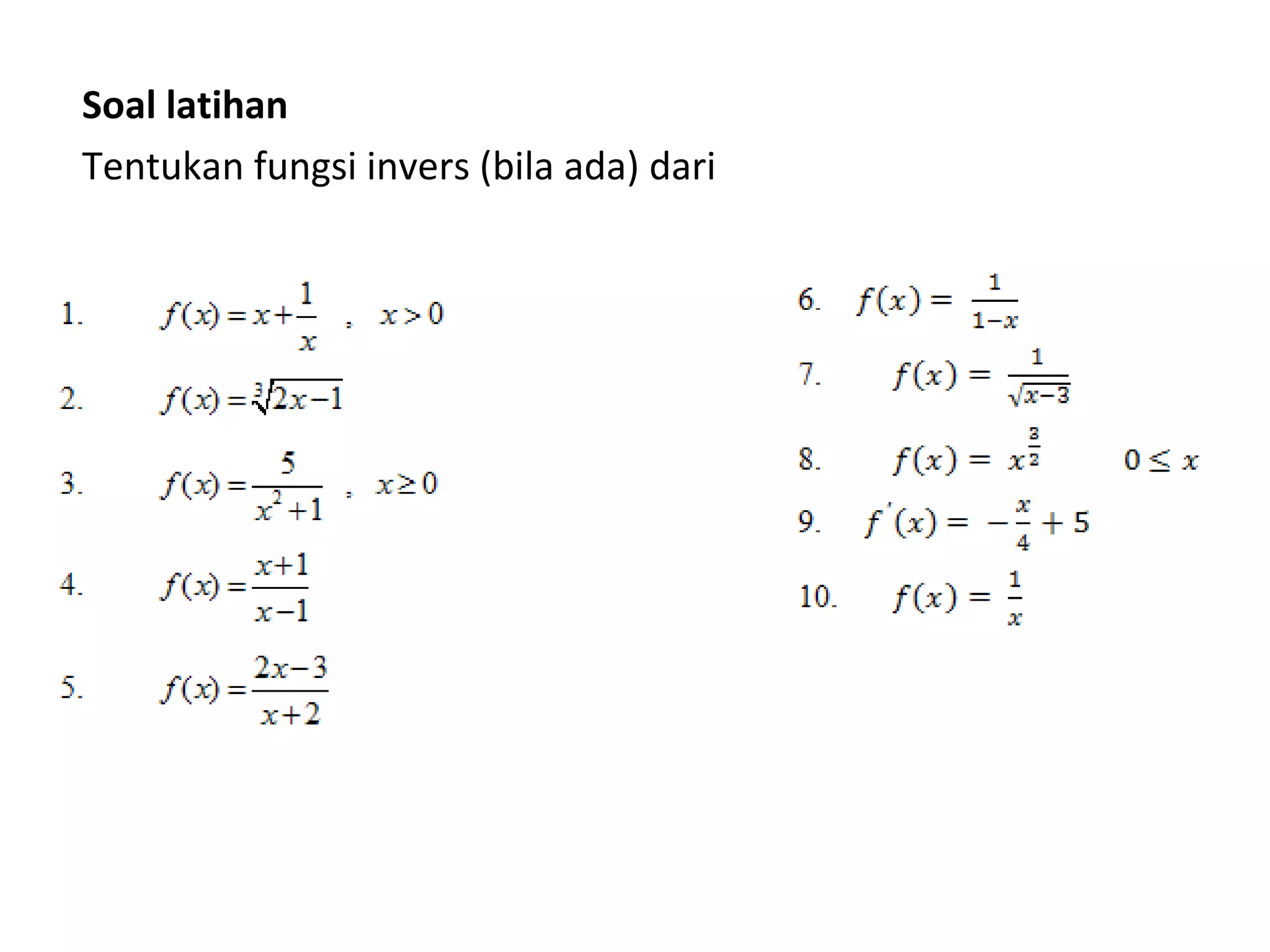 Bab 8. Fungsi Transenden ( Kalkulus 1 ) | PPS