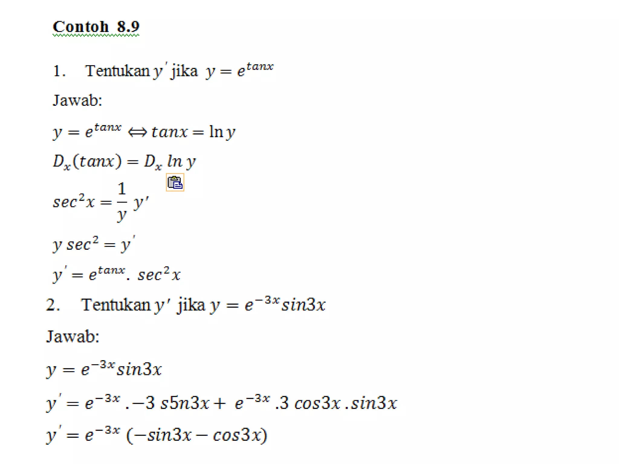 Bab 8. Fungsi Transenden ( Kalkulus 1 ) | PPS