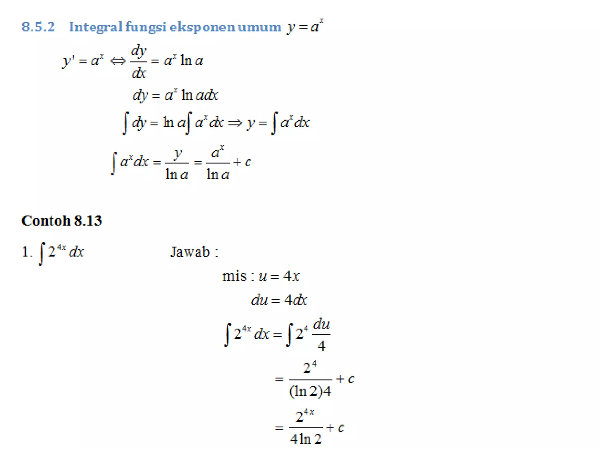 Bab 8. Fungsi Transenden ( Kalkulus 1 ) | PPS