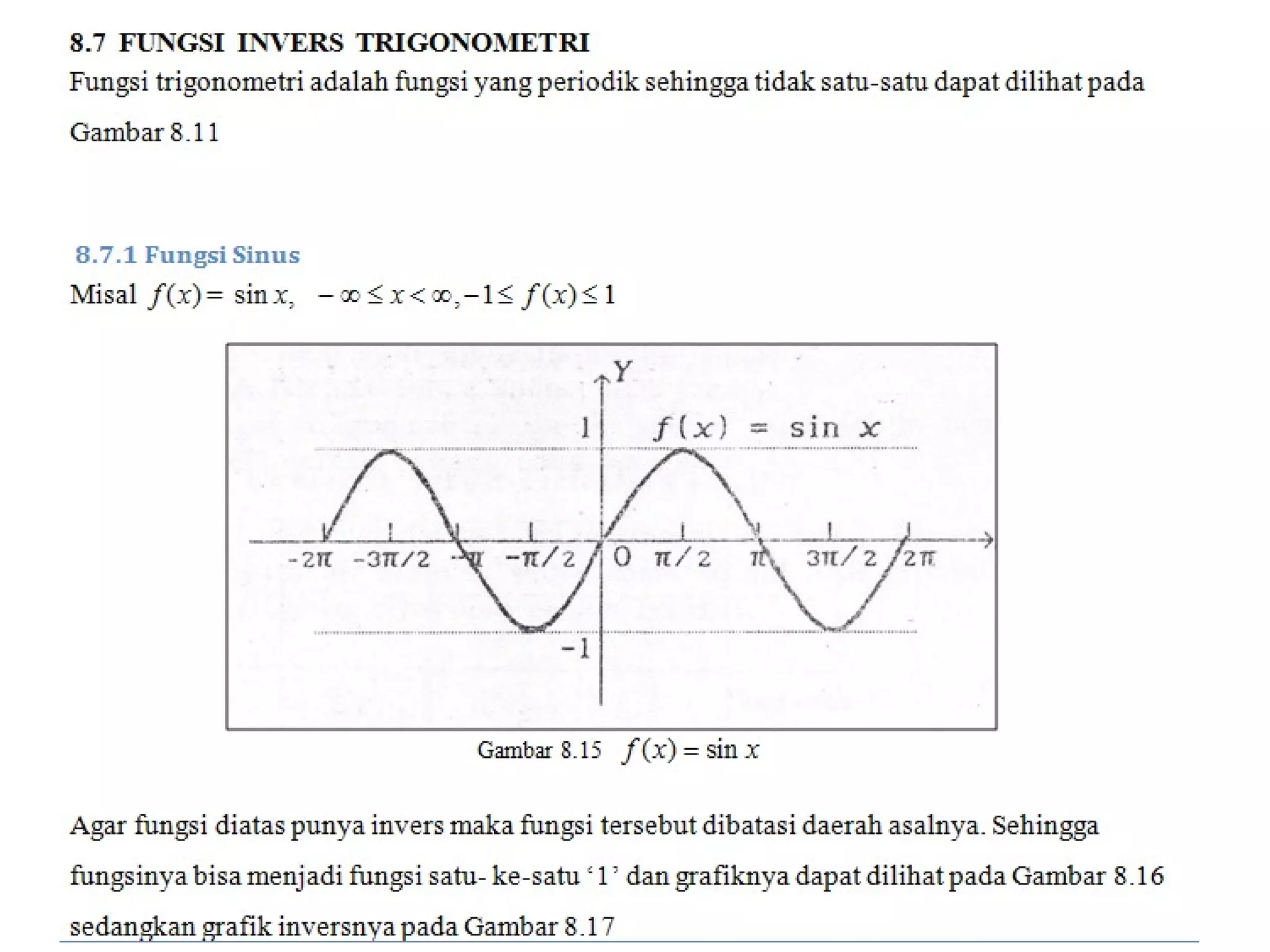 Bab 8. Fungsi Transenden ( Kalkulus 1 ) | PPS
