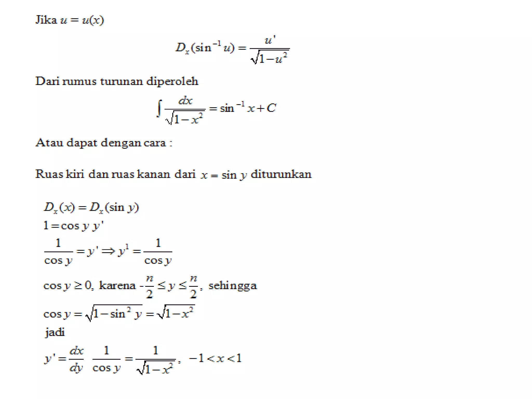 Bab 8. Fungsi Transenden ( Kalkulus 1 ) | PPS