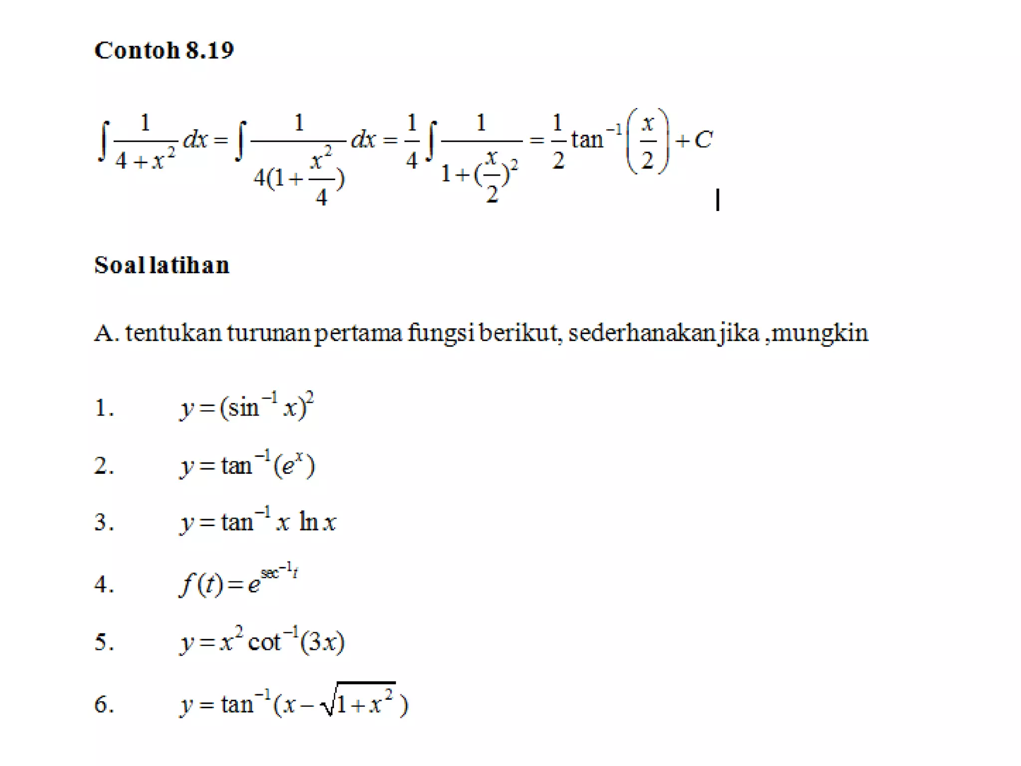 Bab 8. Fungsi Transenden ( Kalkulus 1 ) | PPS