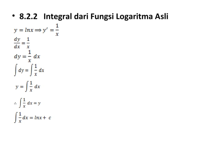 Bab 8. Fungsi Transenden ( Kalkulus 1 ) | PPS