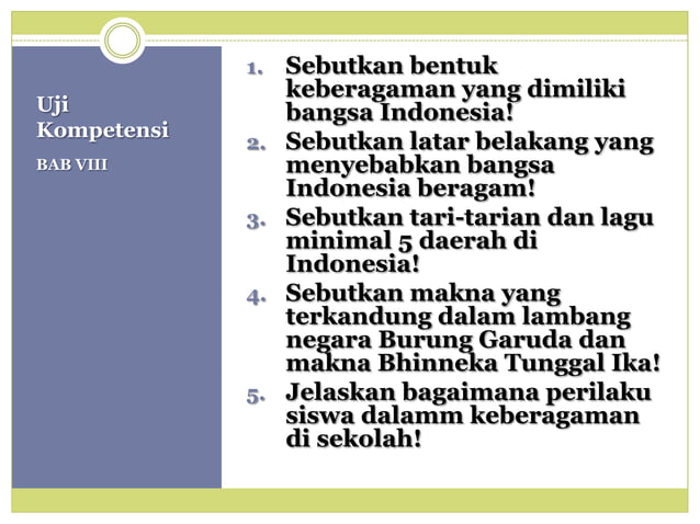 Bab viii bertoleransi dalam keberagaman | PPTX