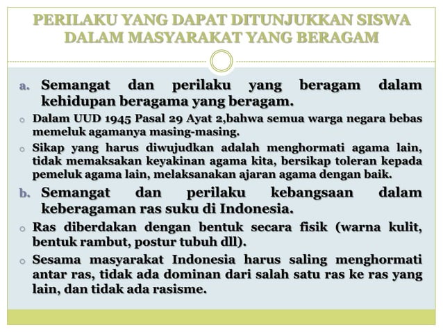 Bab viii bertoleransi dalam keberagaman | PPTX