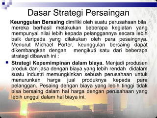 starategi bersaing dalam manajemen pemasaran | PPT