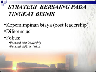 starategi bersaing dalam manajemen pemasaran | PPT