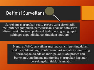 Bab viii surveilans epid | PPTX