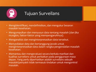 Bab viii surveilans epid | PPTX