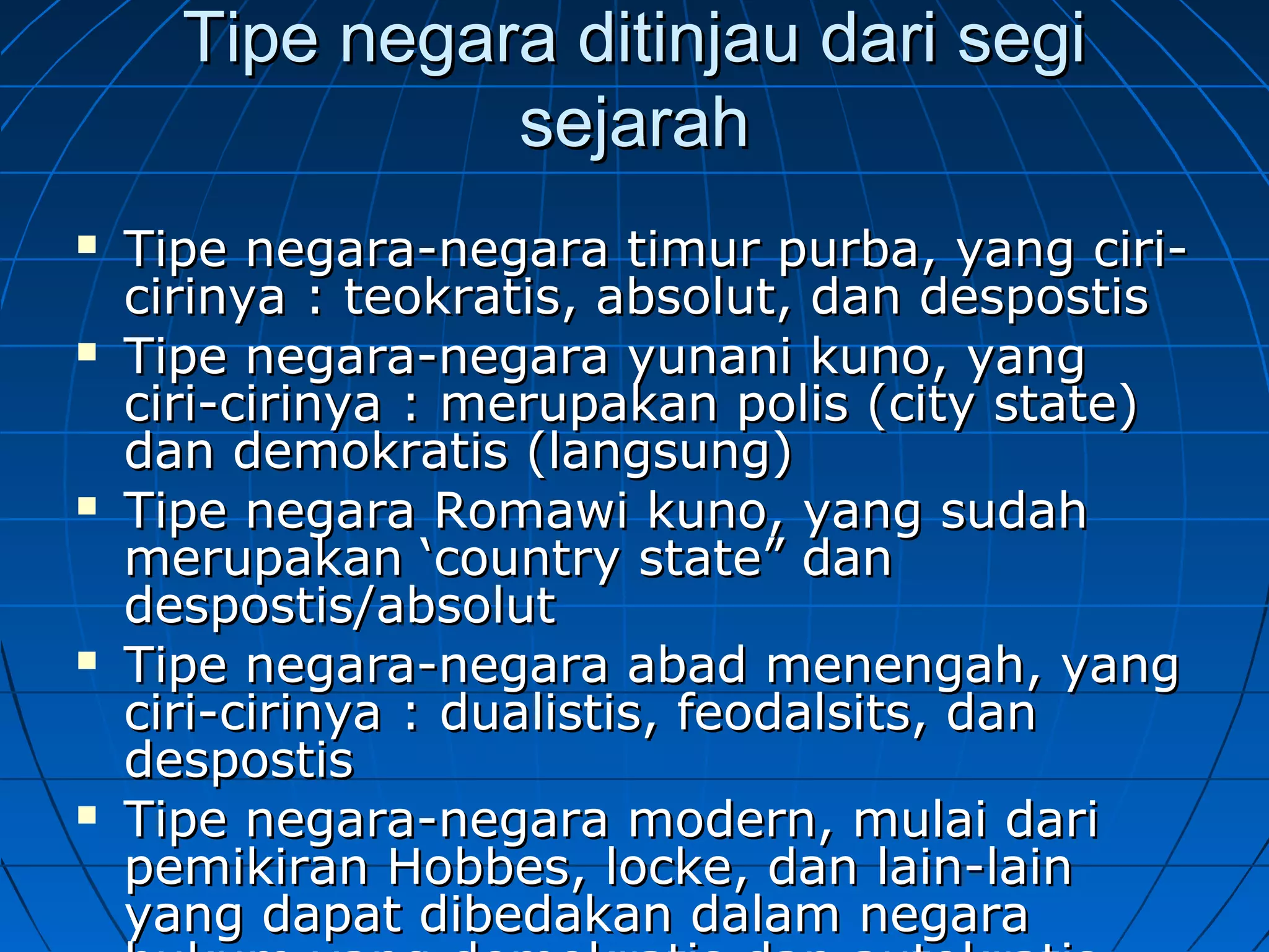 Tipe-tipe Negara | PPT
