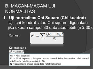 Uji Normalitas dan Homogenitas | PPTX