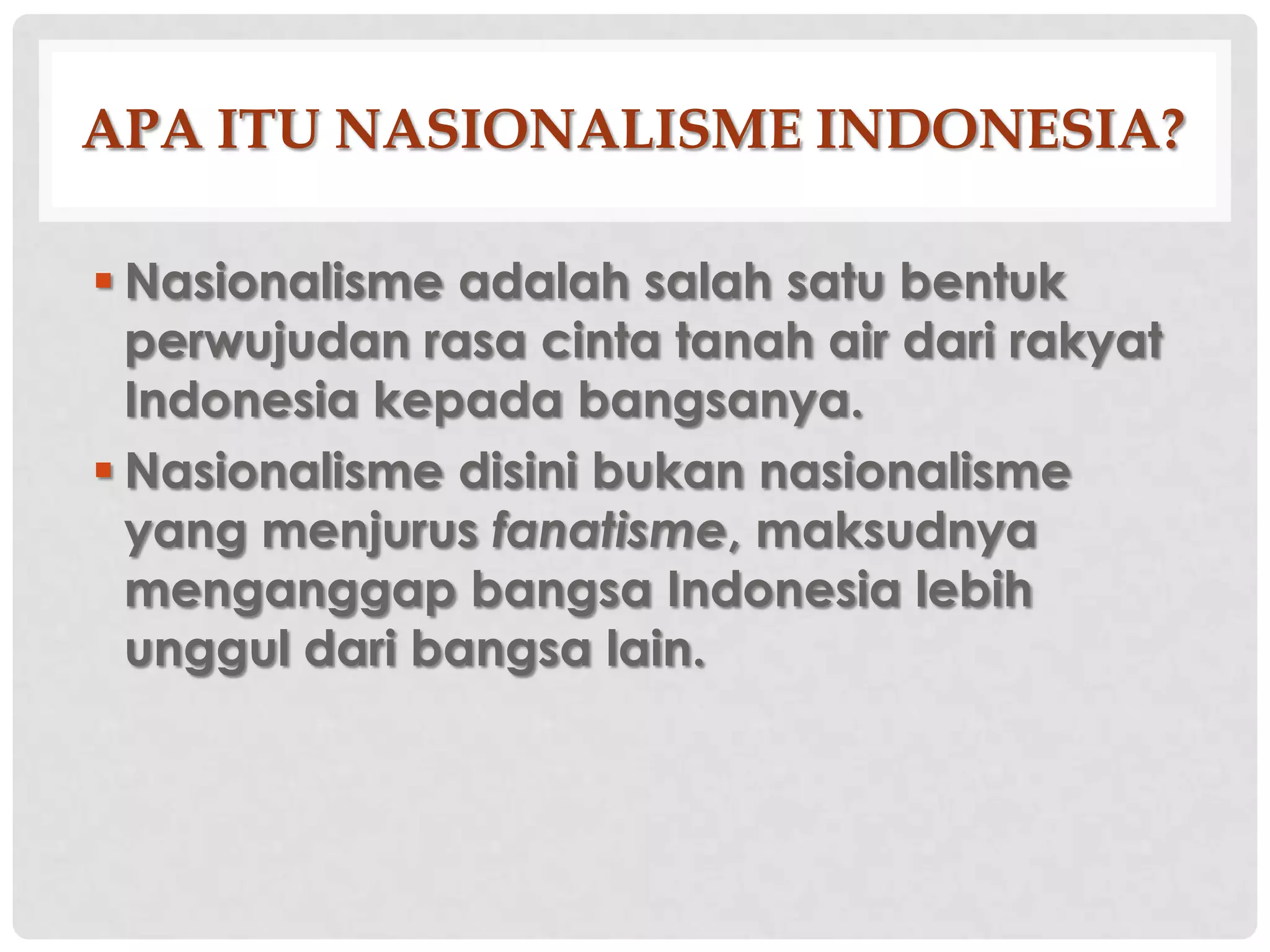 Bab vii memelihara semangat persatuan indonesia | PPTX