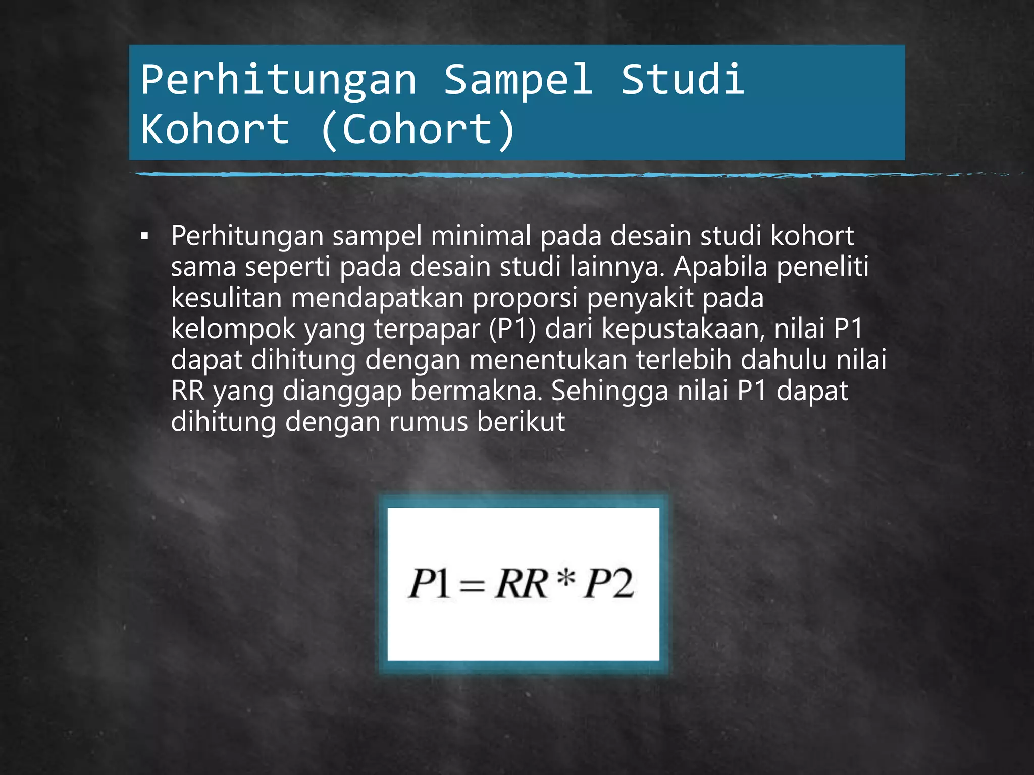Bab vii perhitungan sampel dalam epidemiologi 1 | PPTX