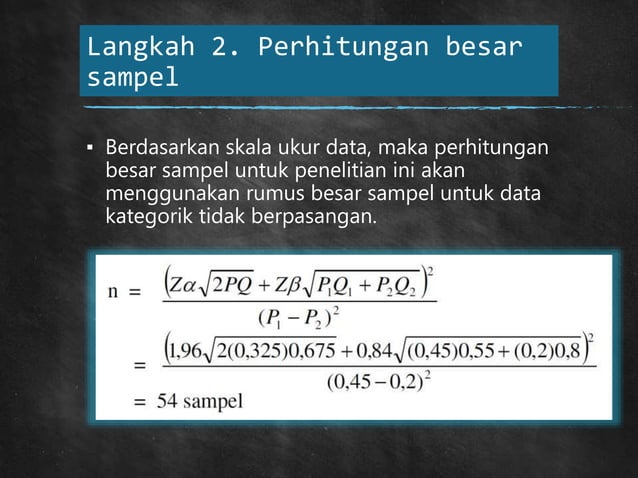 Bab vii perhitungan sampel dalam epidemiologi 1 | PPTX