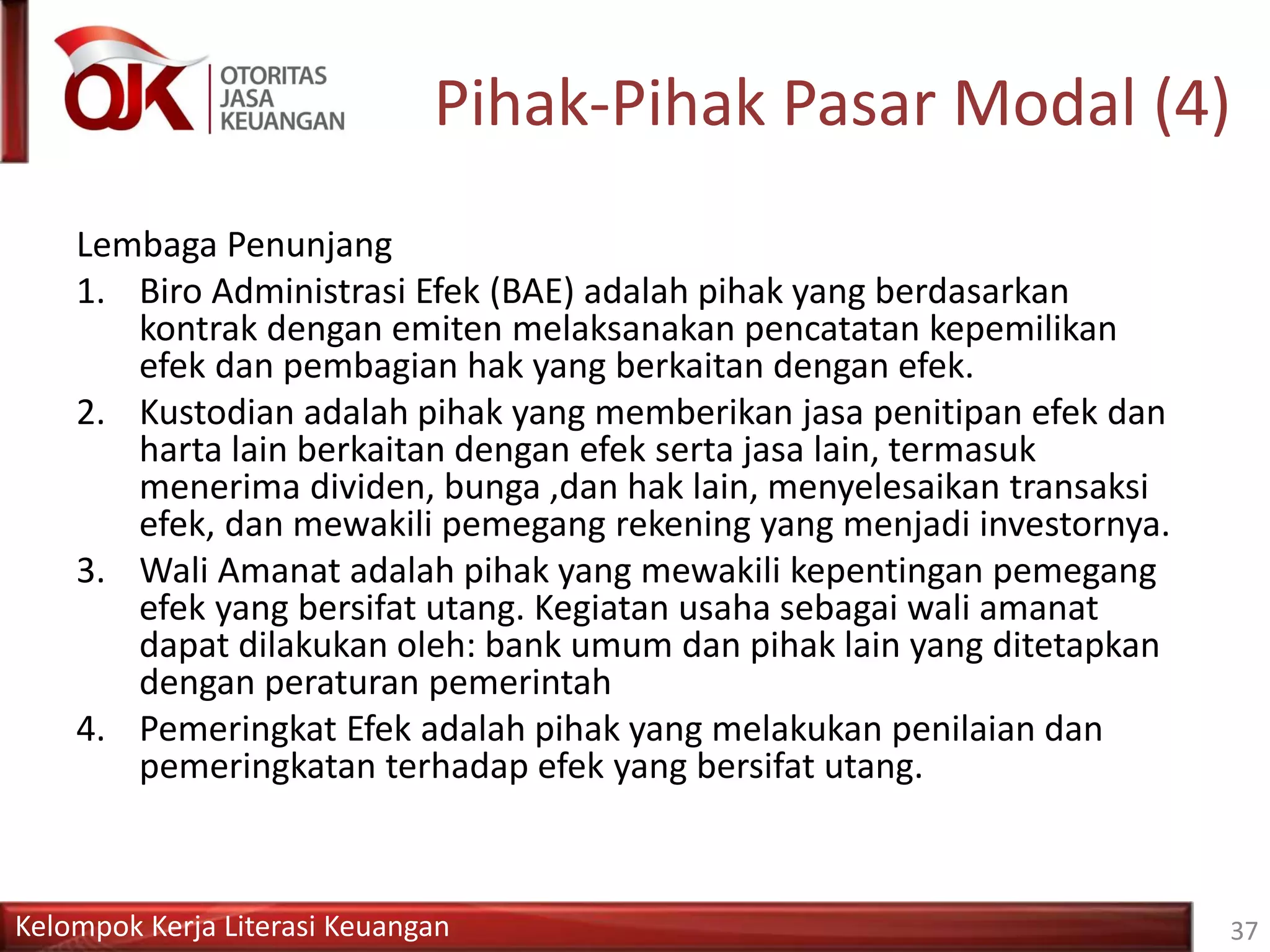PRESENTASI PASAR MODAL | PPTX