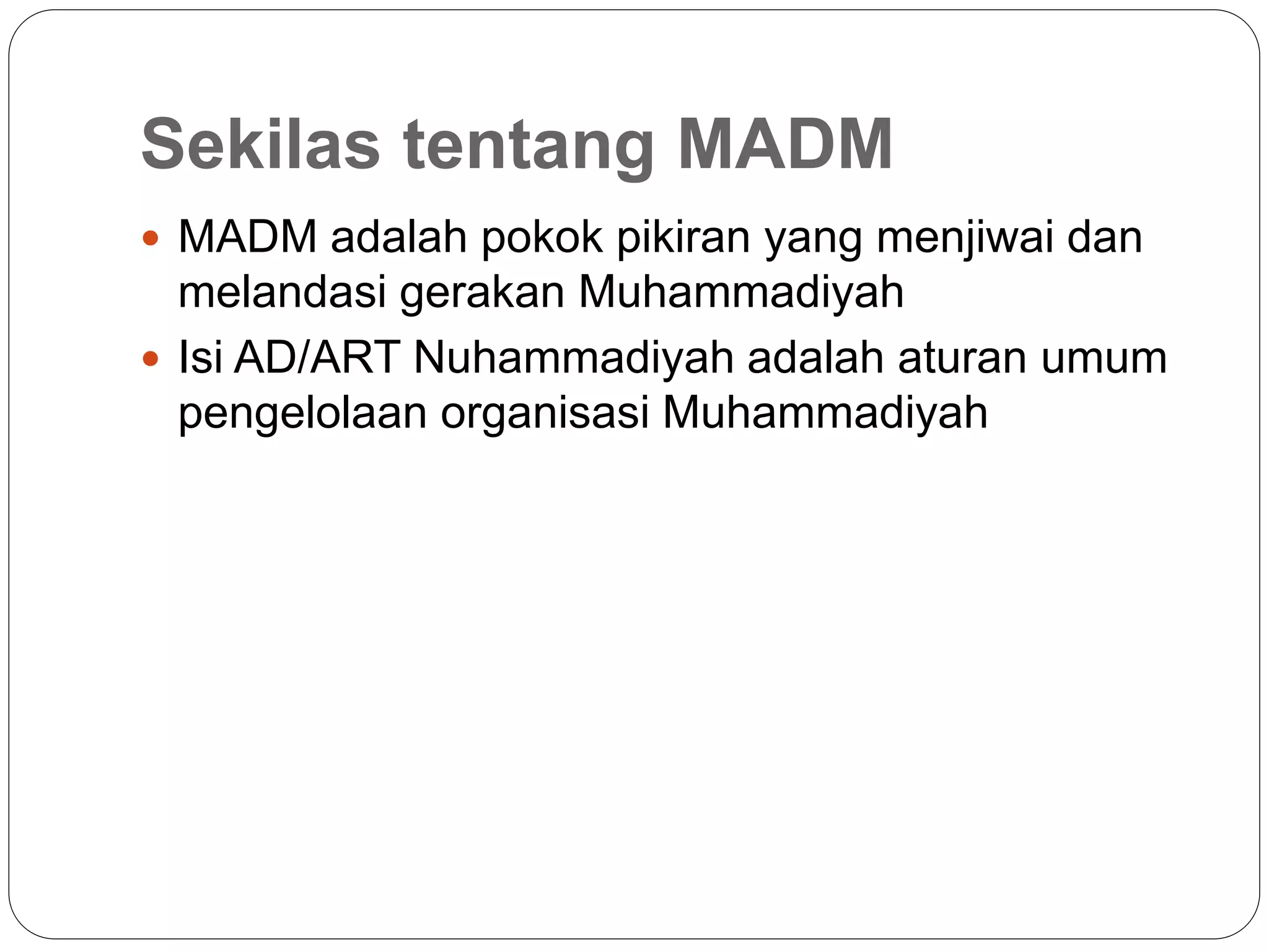 Bab VI Mukadimah Anggaran Dasar dan Anggaran Rumah Tangga Muhammadiyah.pptx