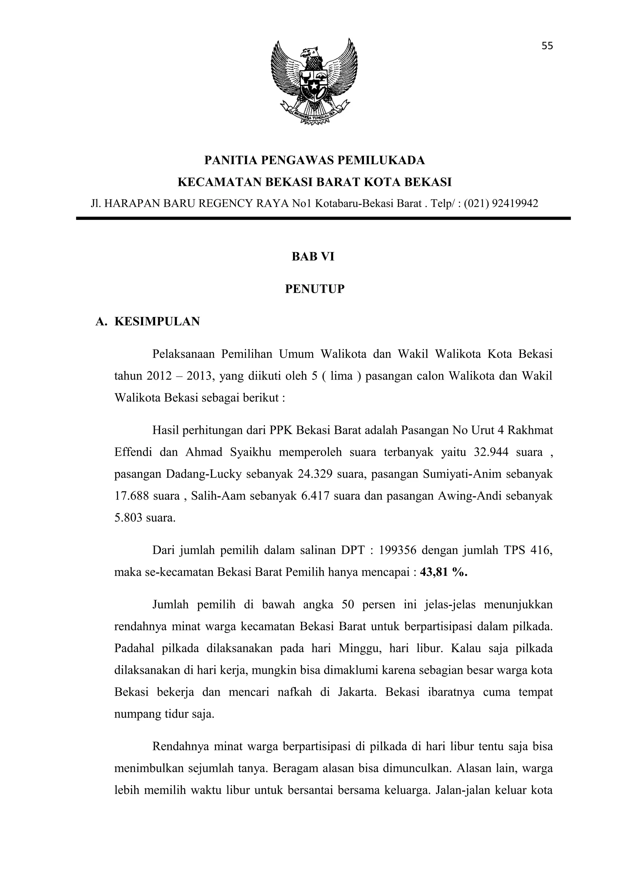 Bab vi penutup | PDF