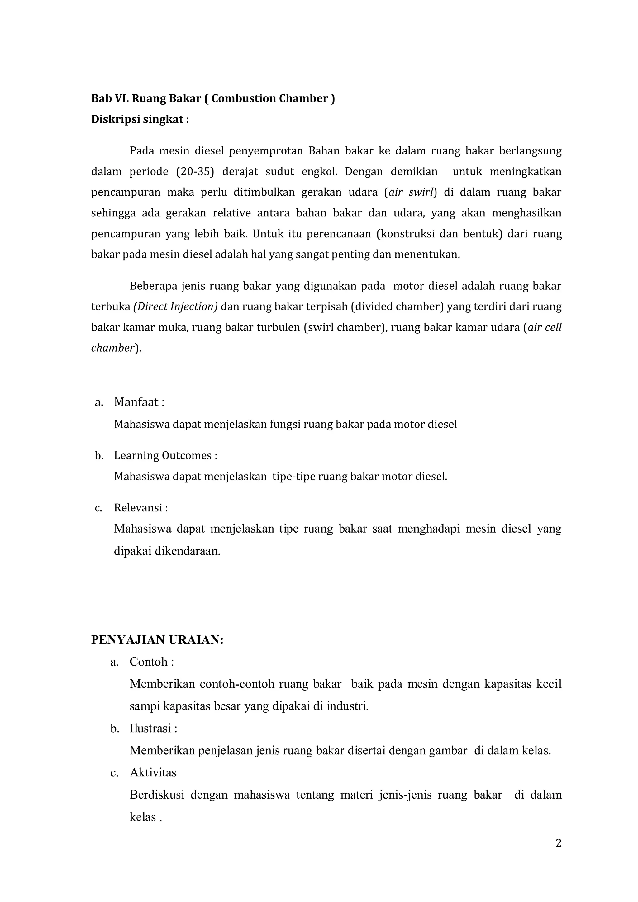 ruang bakar | PDF