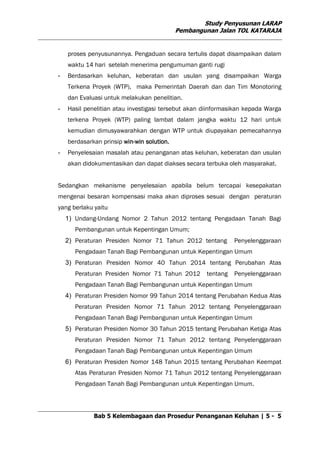 Bab v kelembagaan larap tol | PDF